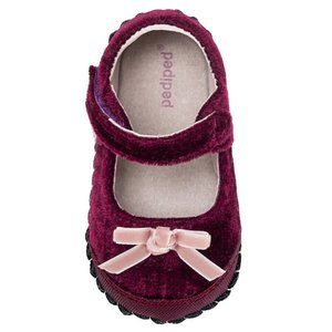 pediped | Shoes | New Pediped Baby Louisa Velvet Bow Adjustable Mary ...